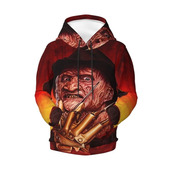 Kids Horror Freddy Movie Krue-Ge2 Hoodie with Pocket Cartoon Printed ...