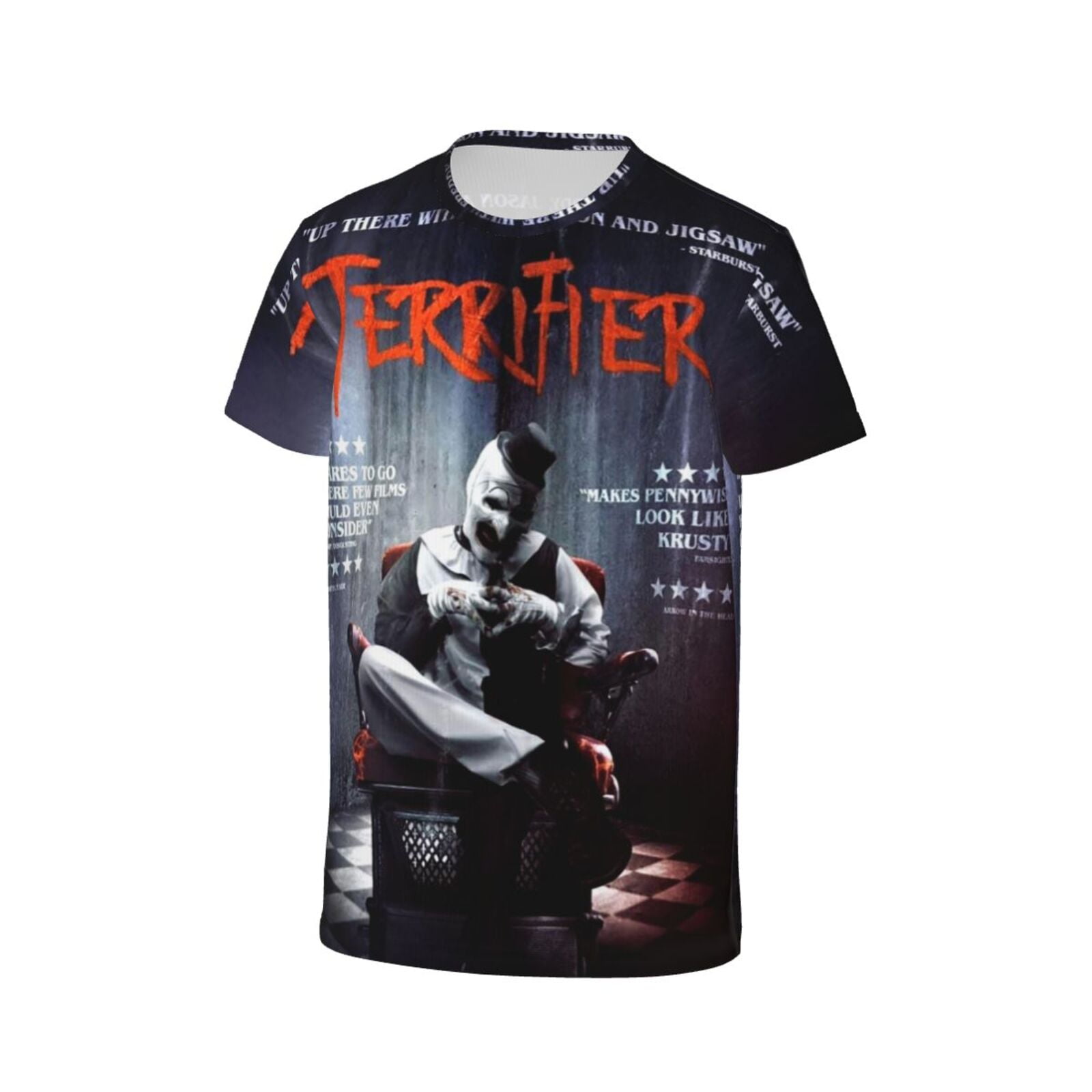 Kids Horror Movie Terrifier Graphic Tees Funny Cartoon 3D Print Short Sleeve T Shirts for Youth ...