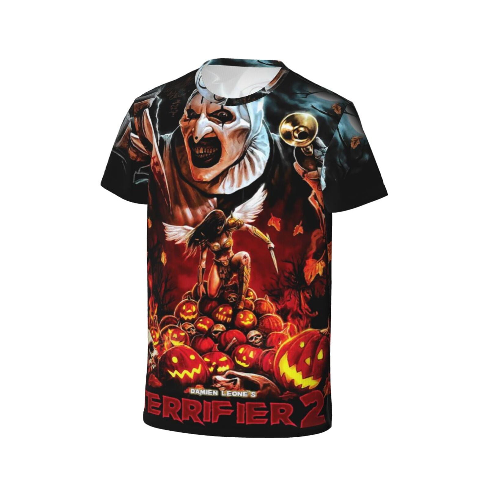 Kids Horror Movie Terrifier Graphic Tees Funny Cartoon 3D Print Short Sleeve T Shirts for Youth ...