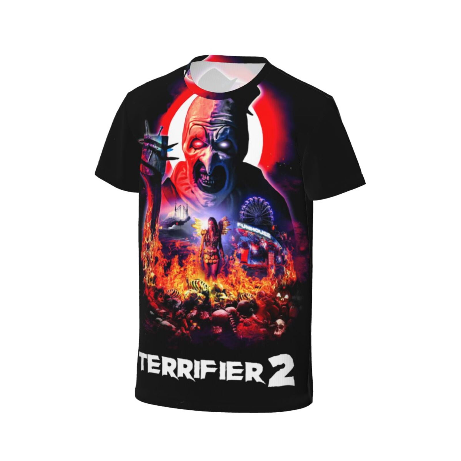 Kids Horror Movie Terrifier Graphic Tees Funny Cartoon 3D Print Short Sleeve T Shirts for Youth ...