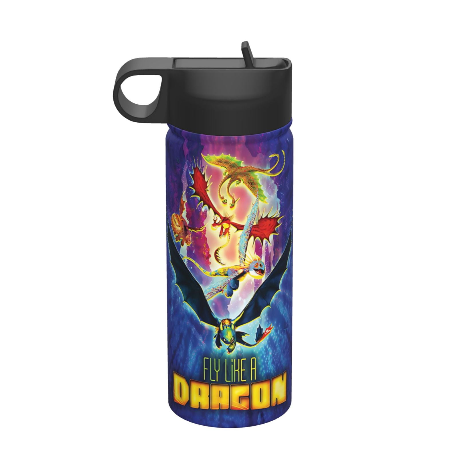 Kids How To Train Your Dragon Toothless Water Bottle Vacuum Insulated ...