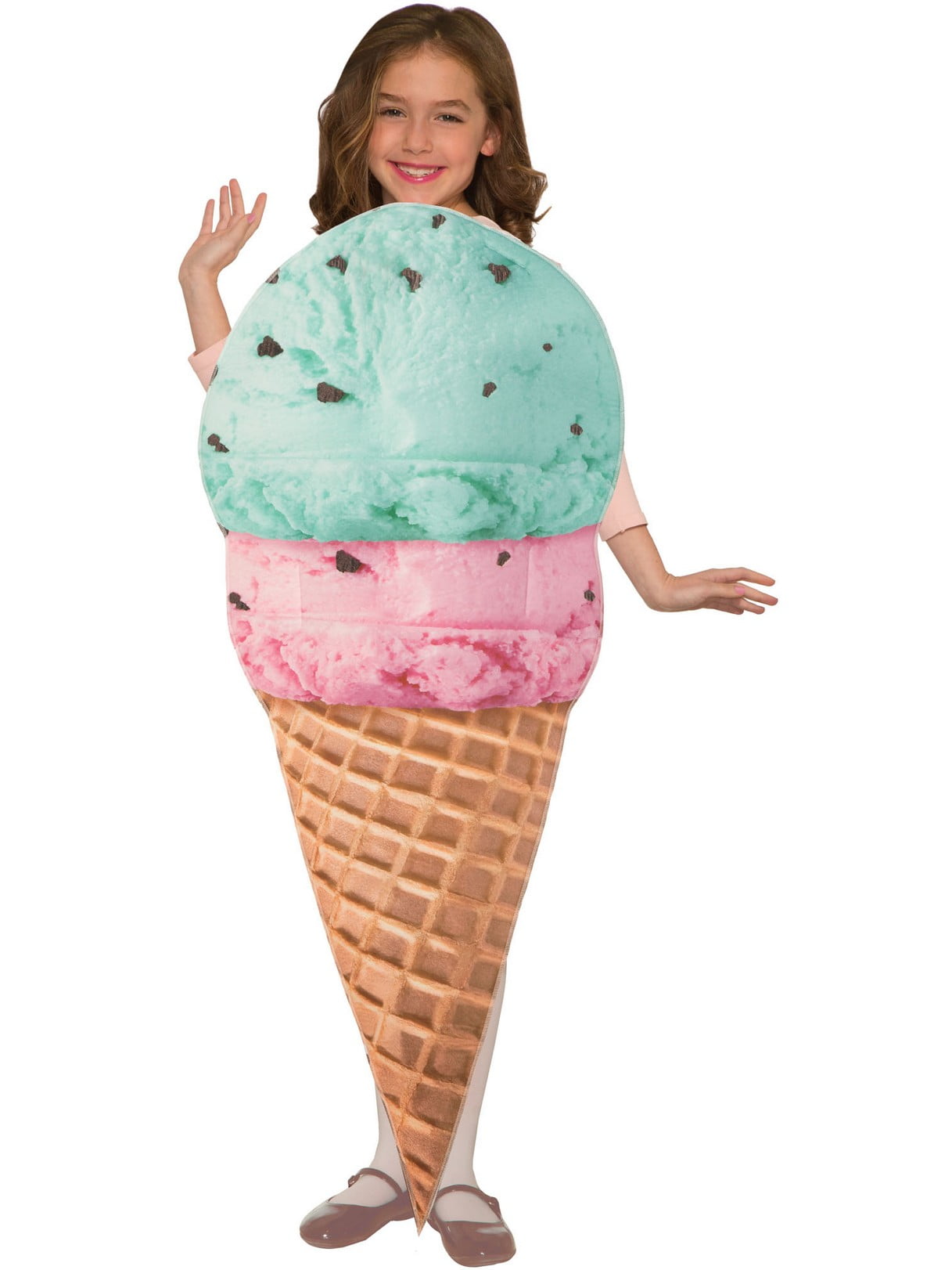 Kids Ice Cream Cone Costume - Walmart.com