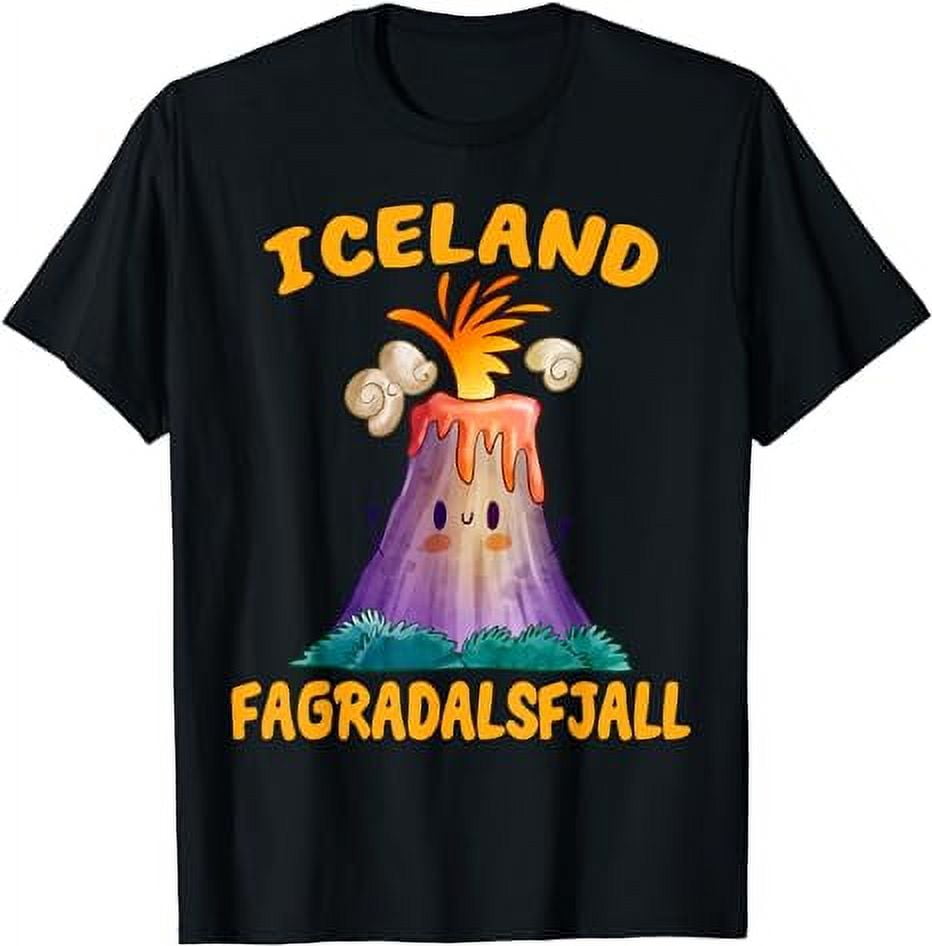 Kids Iceland 2023 Mountain Erupted Fagradalsfjall Volcano T-Shirt ...