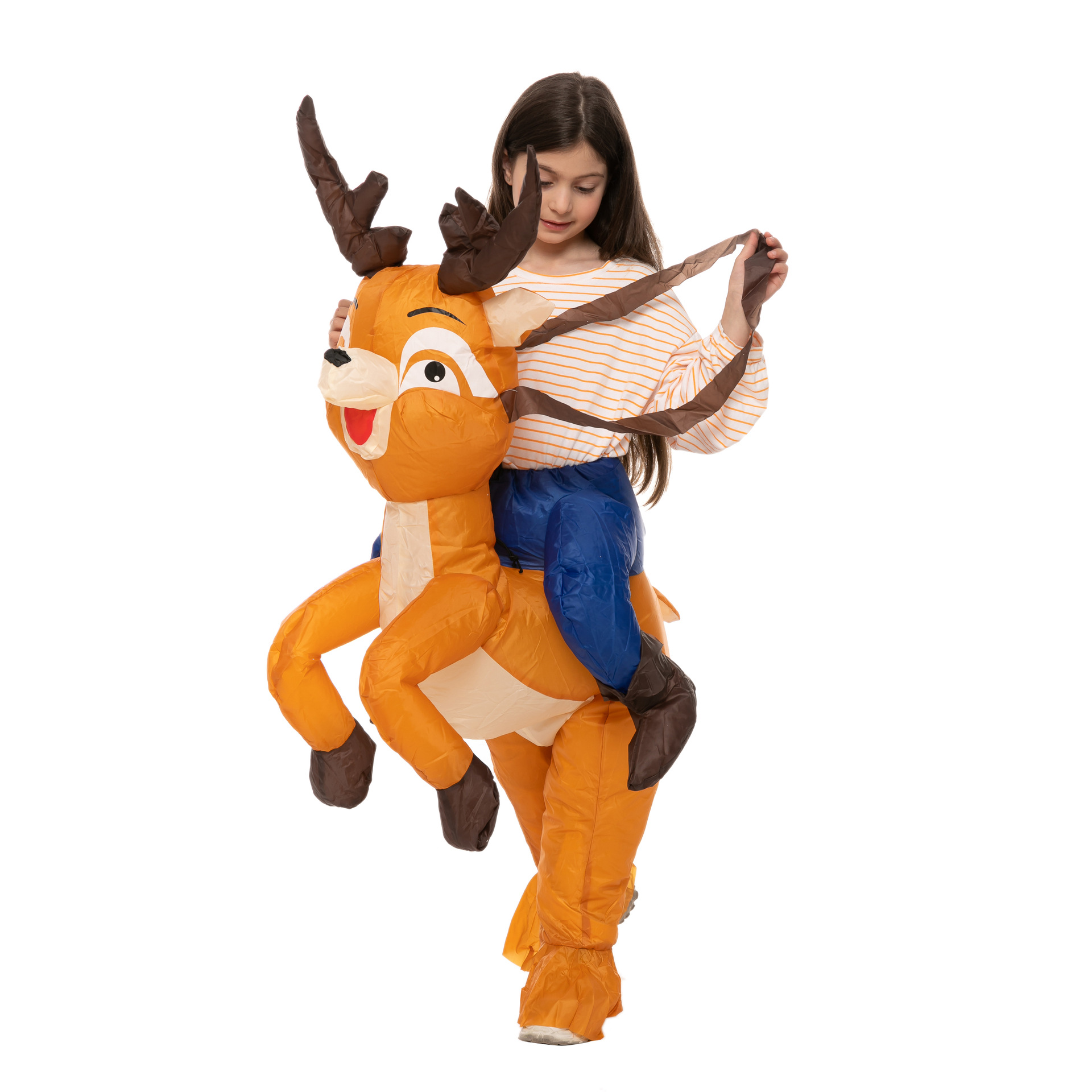 Kids Inflatable Animal Ride-On Costumes: Cute Horse, Dog, Pig, Duck ...
