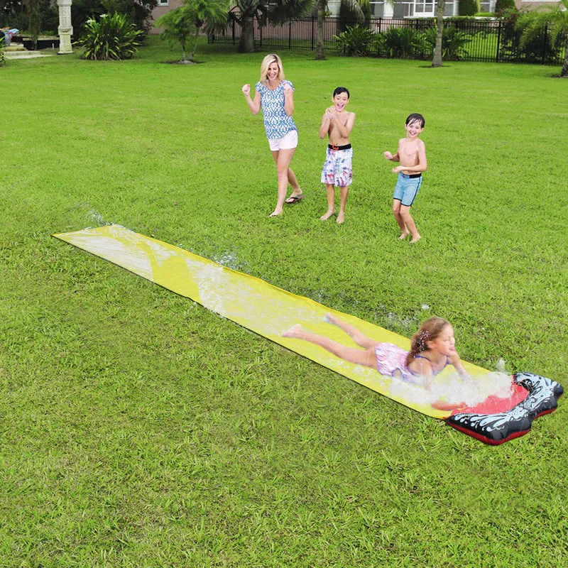 Kids Inflatable Water Play Pool 480x70cm - Outdoor Splash Park Surfing ...