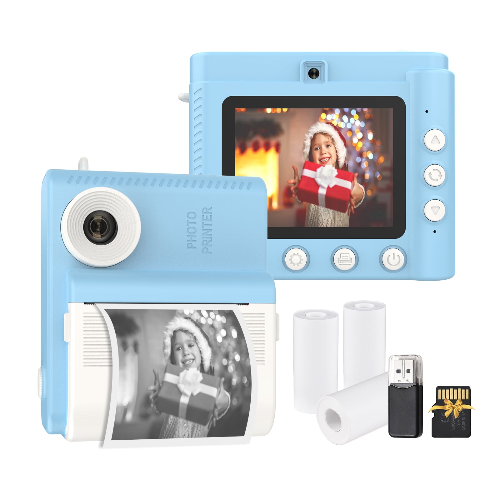 Kids Instant Print Camera Digital Camera For Kids 1080P Digital Video ...