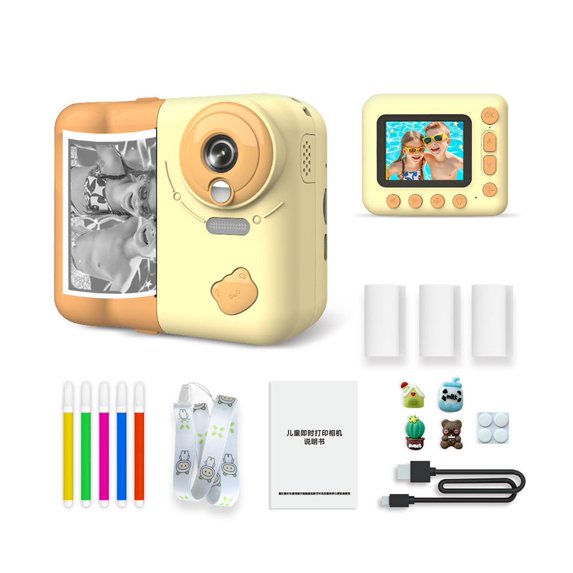 Kids Instant Print Camera - HD 1080p Portable Digital Sport Camera for ...
