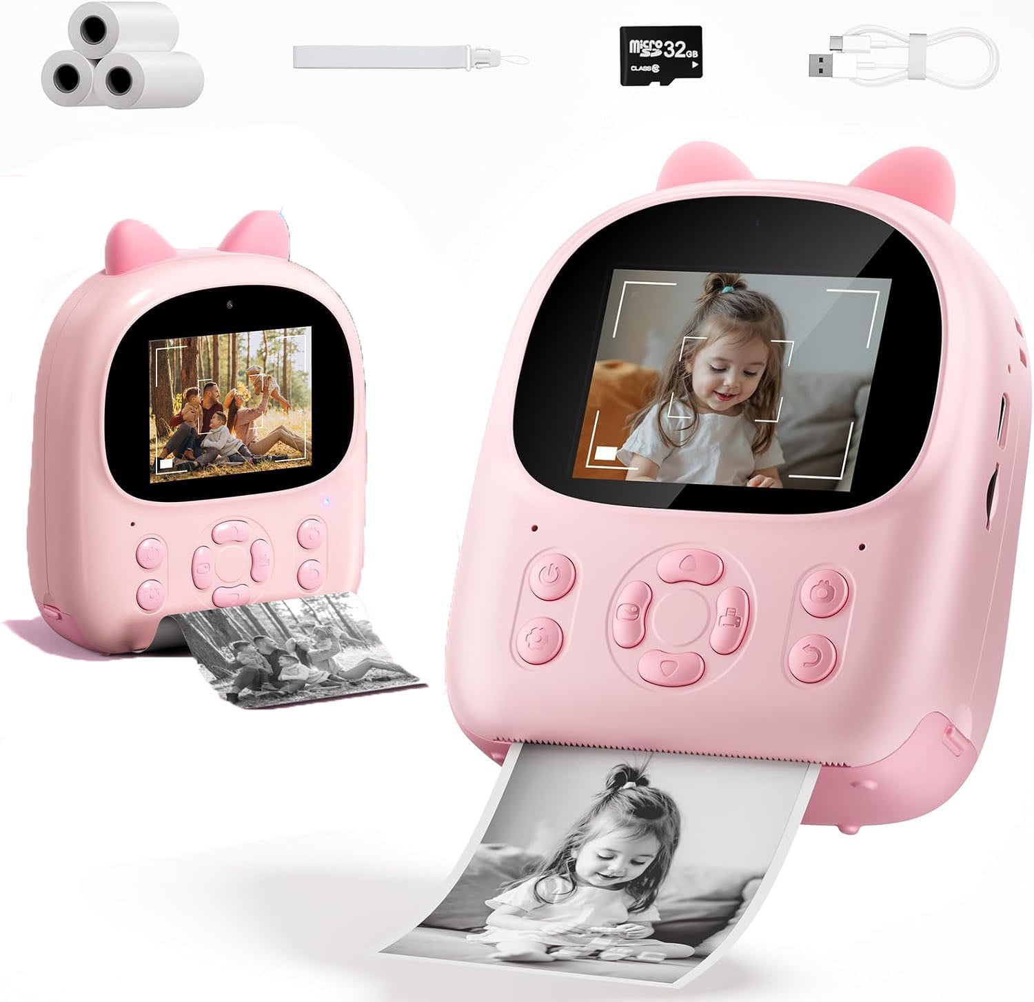 Kids Instant Print Camera with Printer - Digital Camera for Girls ...