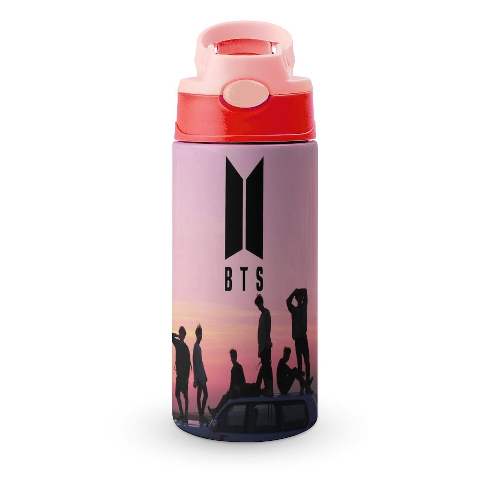 Kids Insulated Water Bottle - Kpop BTS 16.9 Oz Stainless Steel Travel ...