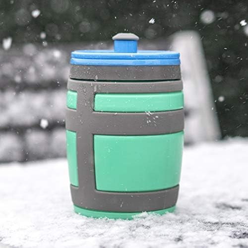 Kids Insulated chug jug Barrel Mug, 16 oz Reusable Cup with Lid, Green ...