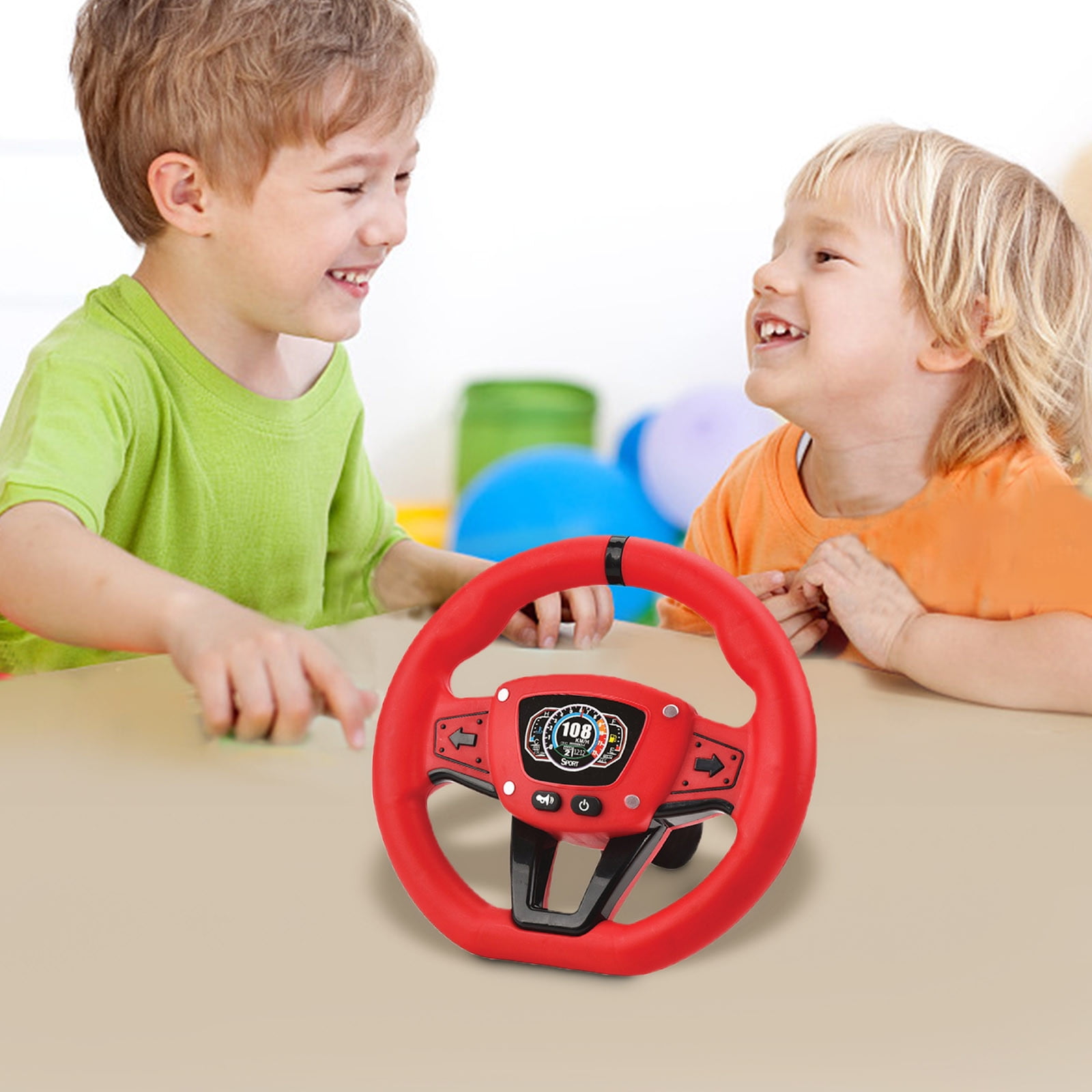 Kids Interactive Driving Simulator Wheel - Educational Traffic Learning ...
