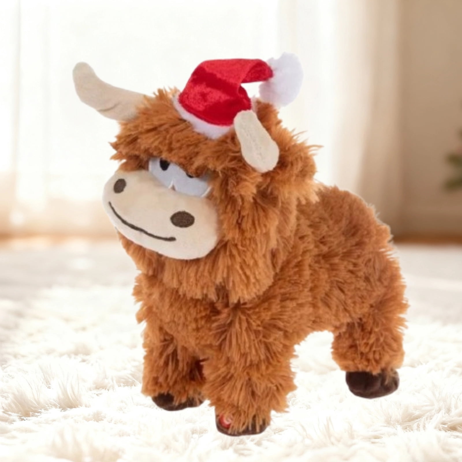 Kids Interactive Electric Plush Cattle, 12" Realistic Walking Stuffed ...