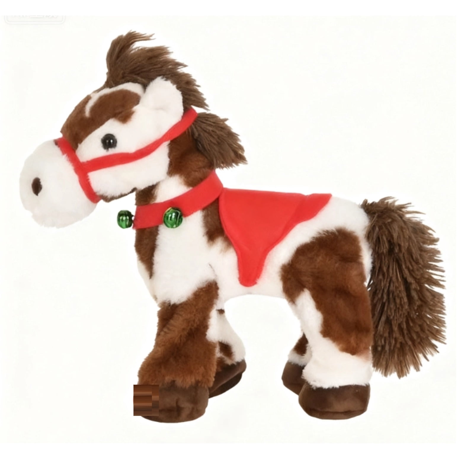 Kids Interactive Spotted Electric Plush Horse, Walking Stuffed Pony ...