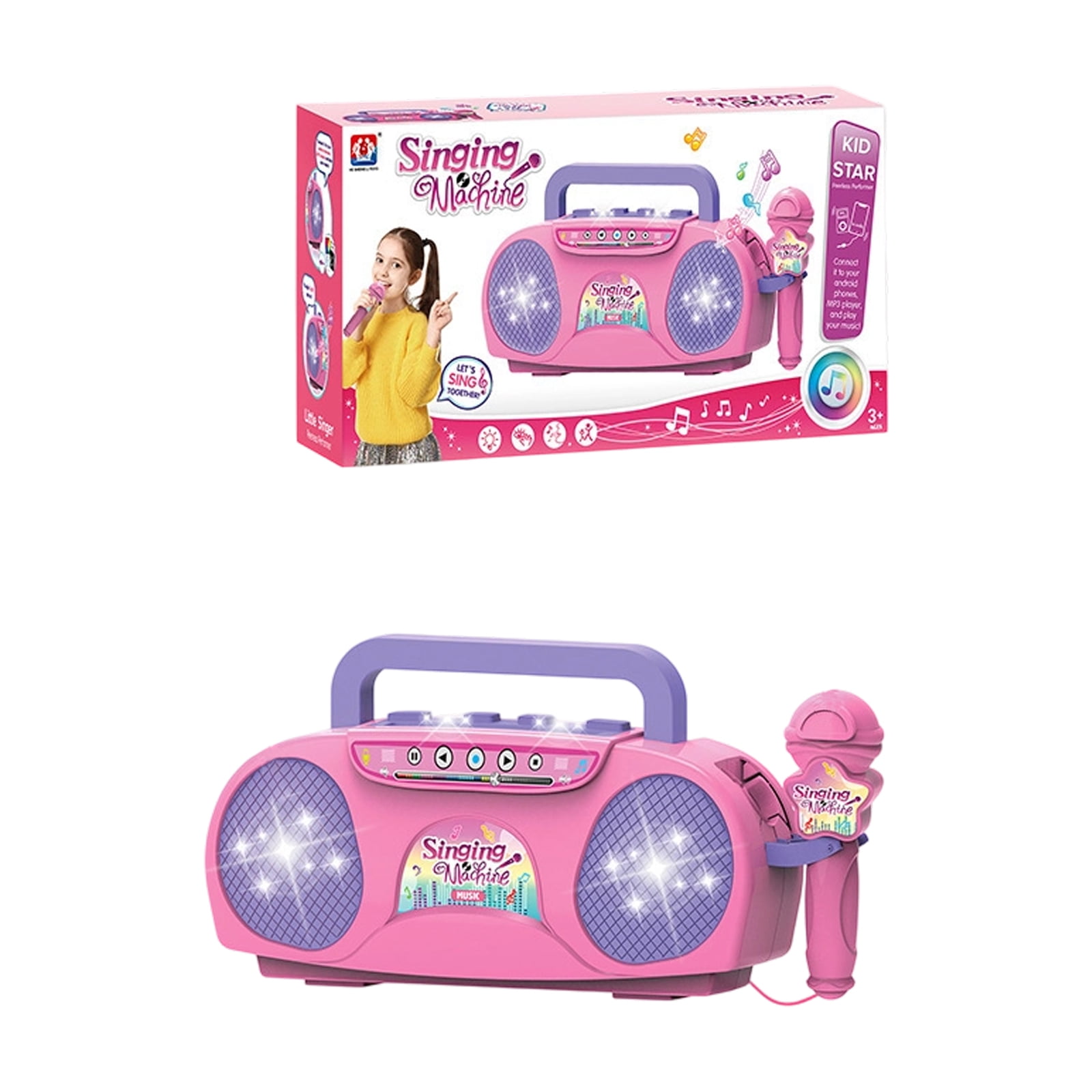 Kids Interactive Toys, Karaoke Machine Toy & Player With Mic ...