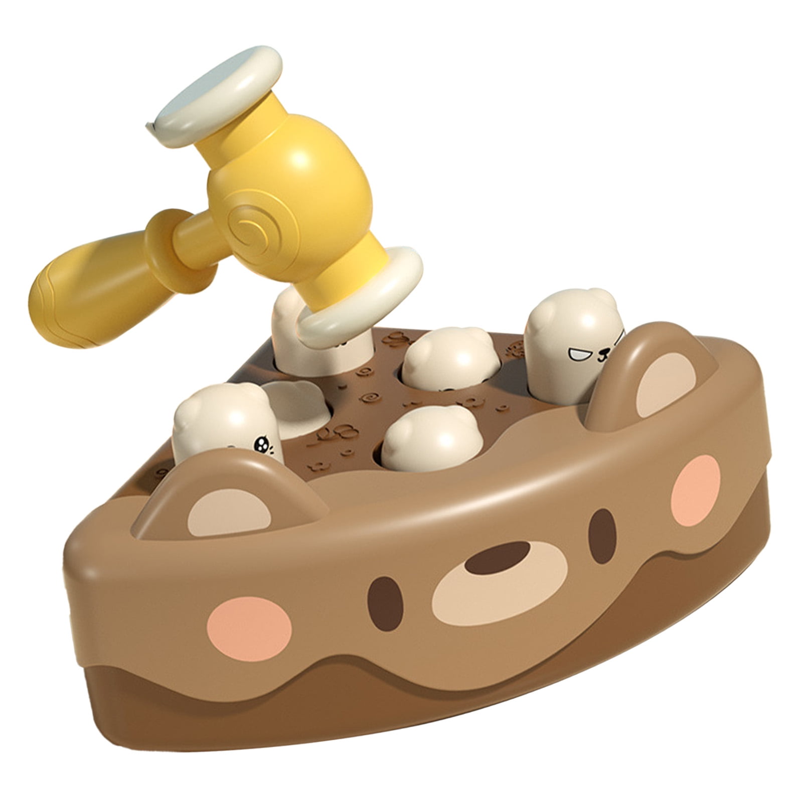 Kids Interactive Whack Toy Cake Shape Soft Hammer Educational Cute ...