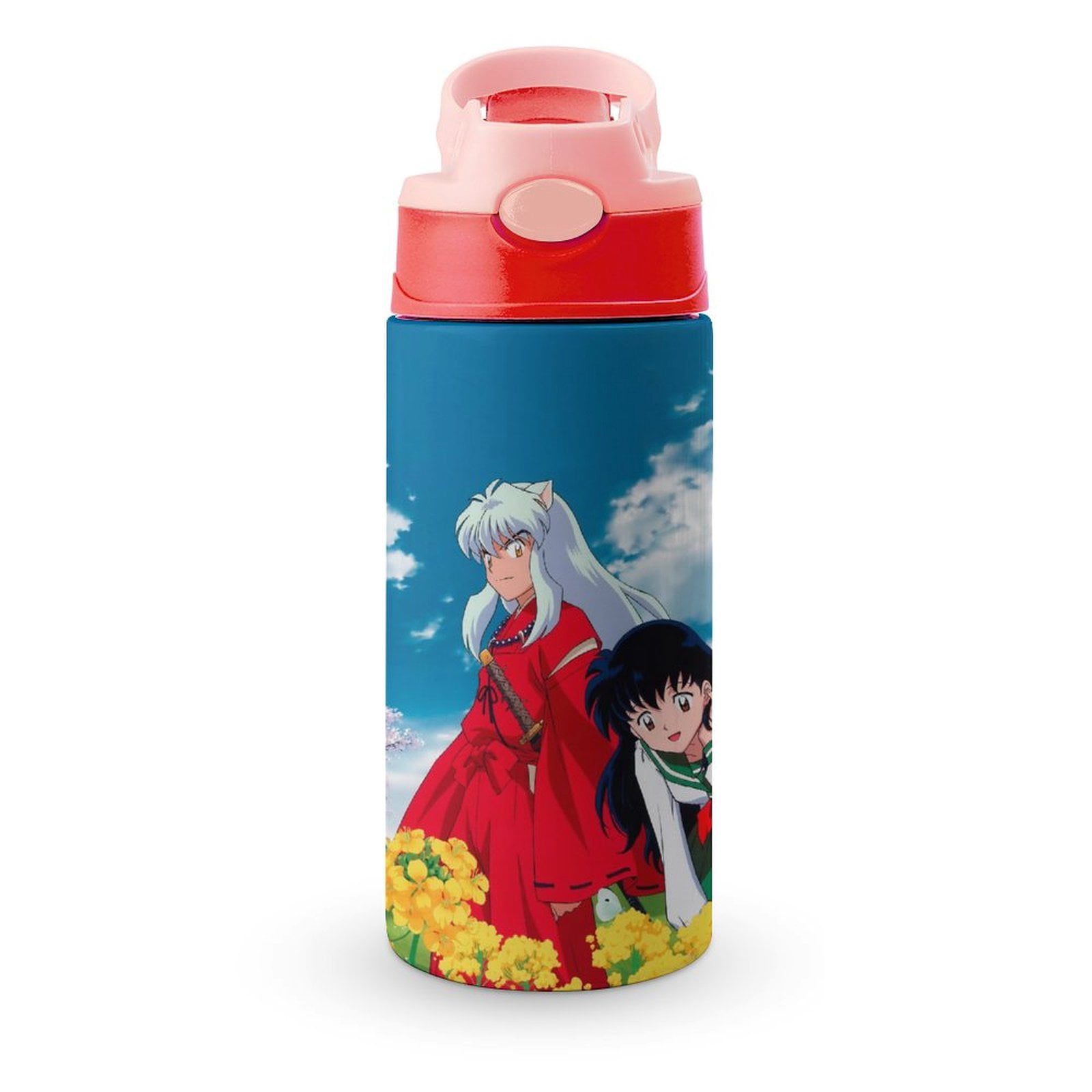 Kids Inuyasha The Final Act Water Bottle with Straw Lid Vacuum ...