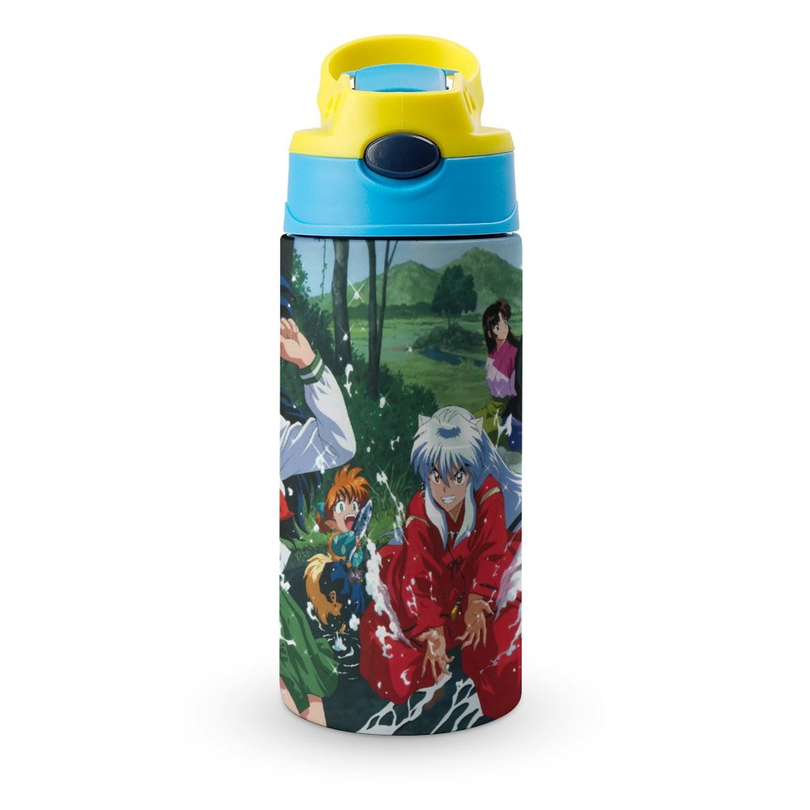 Kids Inuyasha The Final Act Water Bottle with Straw Lid Vacuum ...