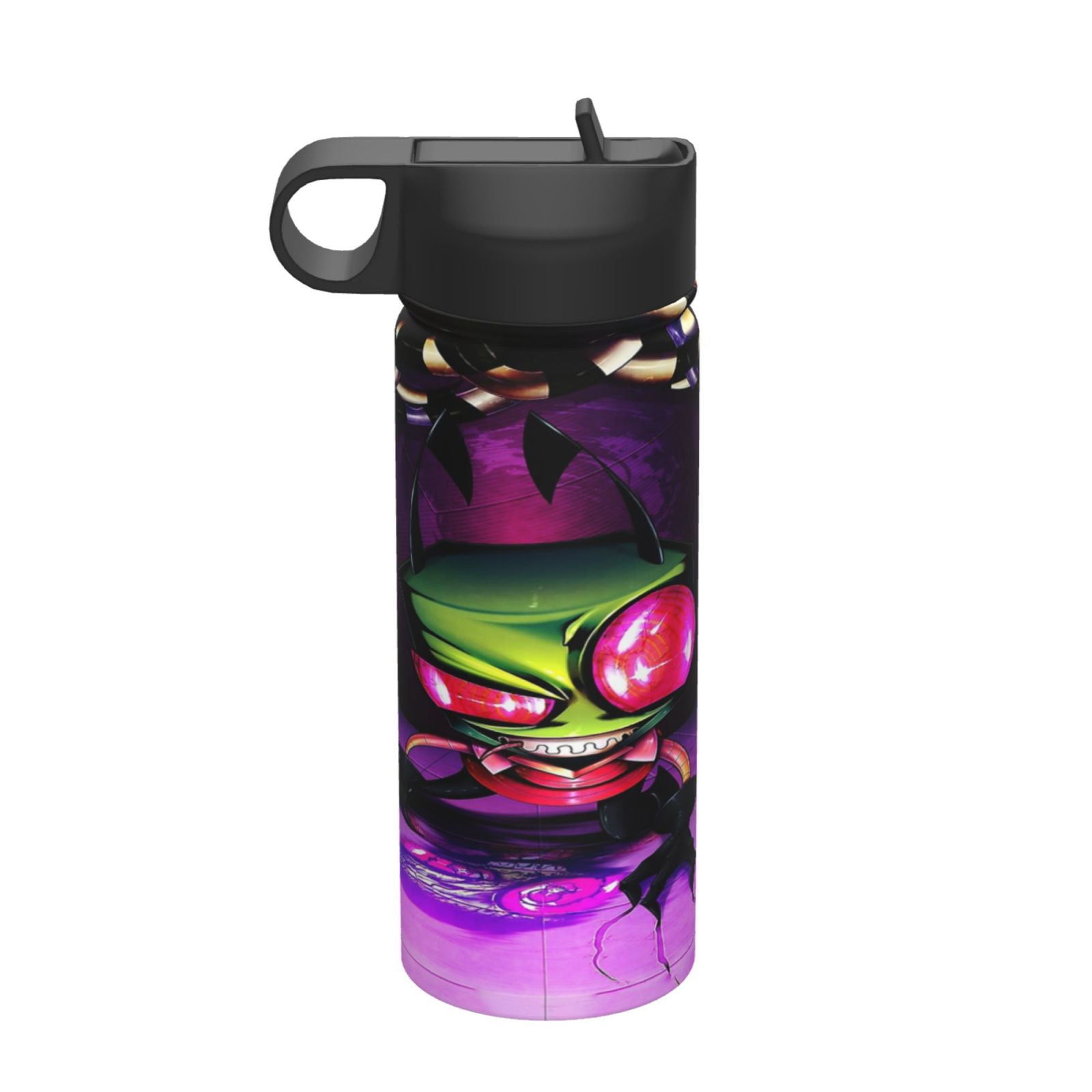 Kids Invader Zim Gir Water Bottle Vacuum Insulated Stainless Steel Thermos Bottle With Straw ...
