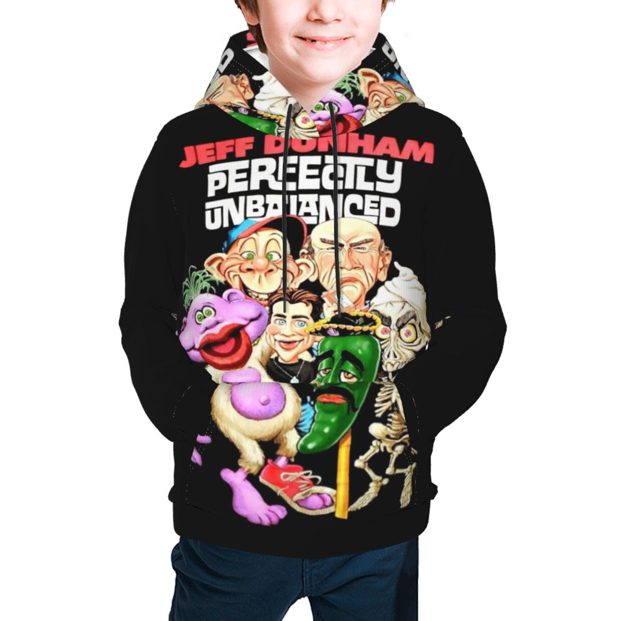 Kids Jeff Cartoon Dun-,Ha Pullover Hoodie With Pocket 3d Printed ...