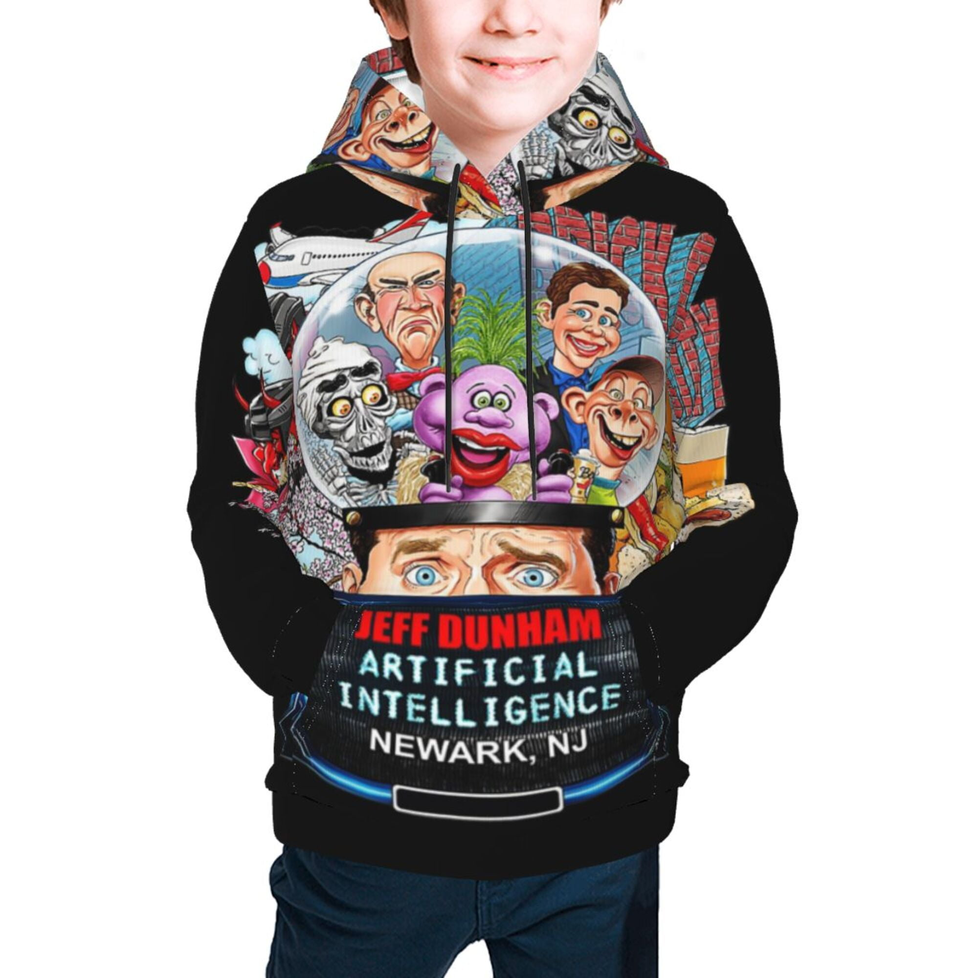 Kids Jeff Cartoon Dun-,Ha Pullover Hoodie With Pocket 3d Printed ...