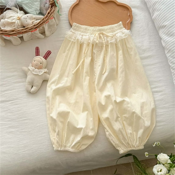 Kids Joggers Boys Elastic Waist Pants Yellow Boys Baseball Pants Summer ...