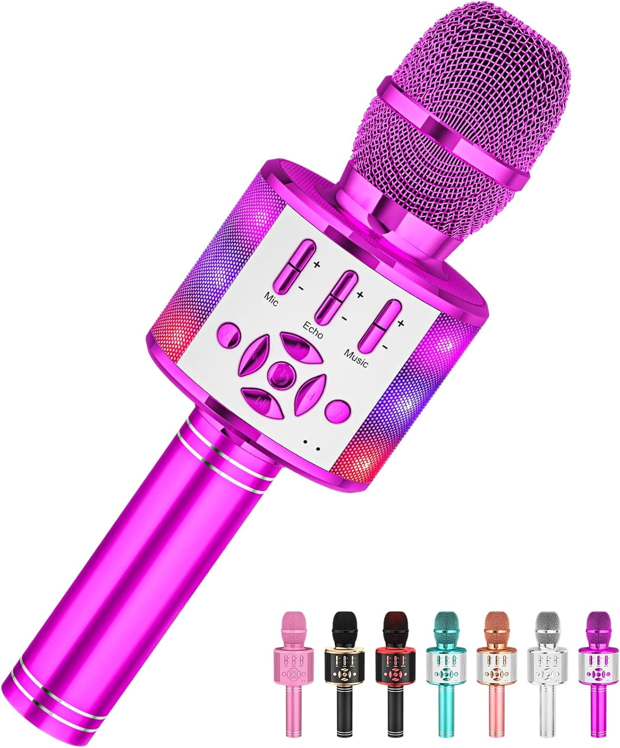 Kids Karaoke Microphone Machine Toys for Girls Bluetooth Microphone ...