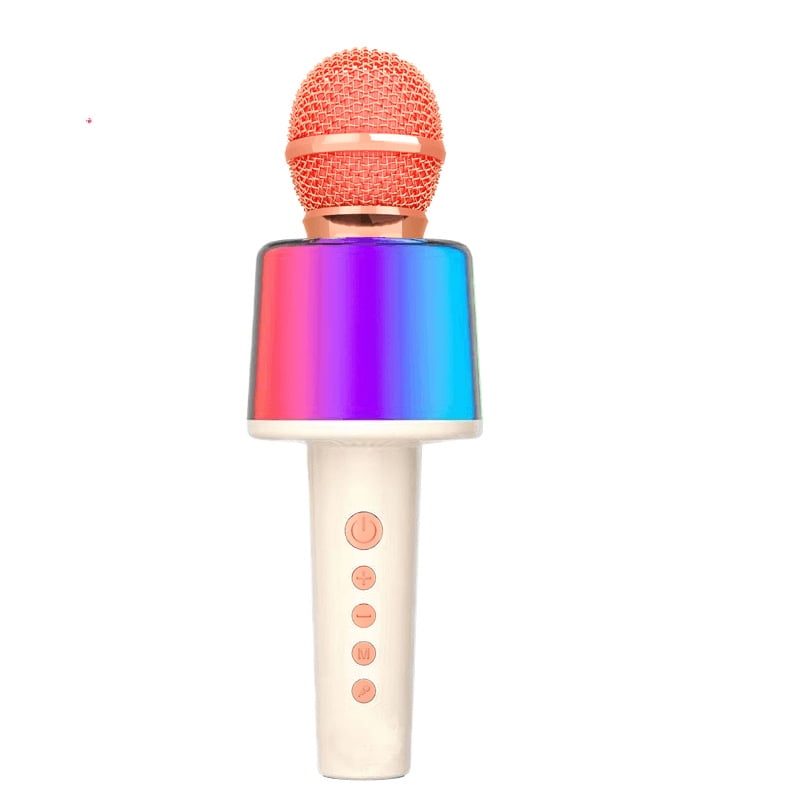 Kids Karaoke Microphone with RGB Led Light,Kids Microphones for Singing ...
