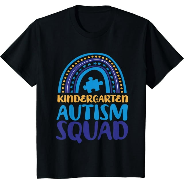 Kids Kindergarten Autism Squad Autistic Warrior Boys Girls T-Shirt ...
