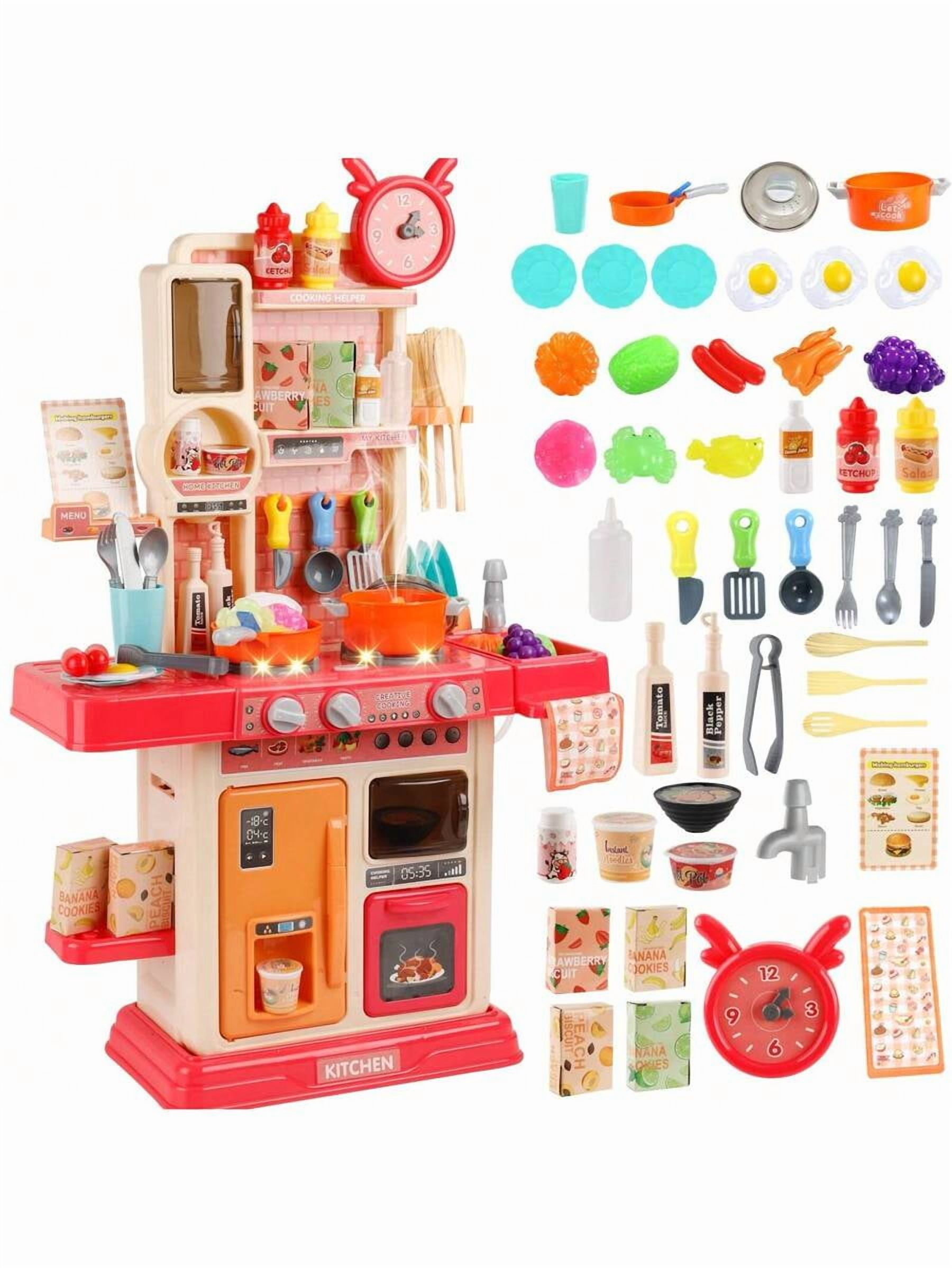 Kids Kitchen Playset For Girls Ages 3-6 - Realistic Lights And Sounds ...