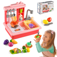 Hape Kids Wooden Pretend Play Kitchen Set with Toy Stove, Frying Pan ...