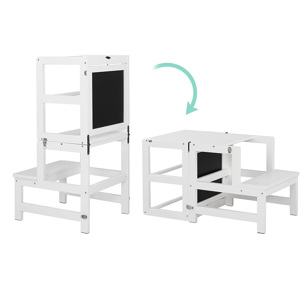 Kids Kitchen Step Stool Holds, Children Learning Step Tower with ...
