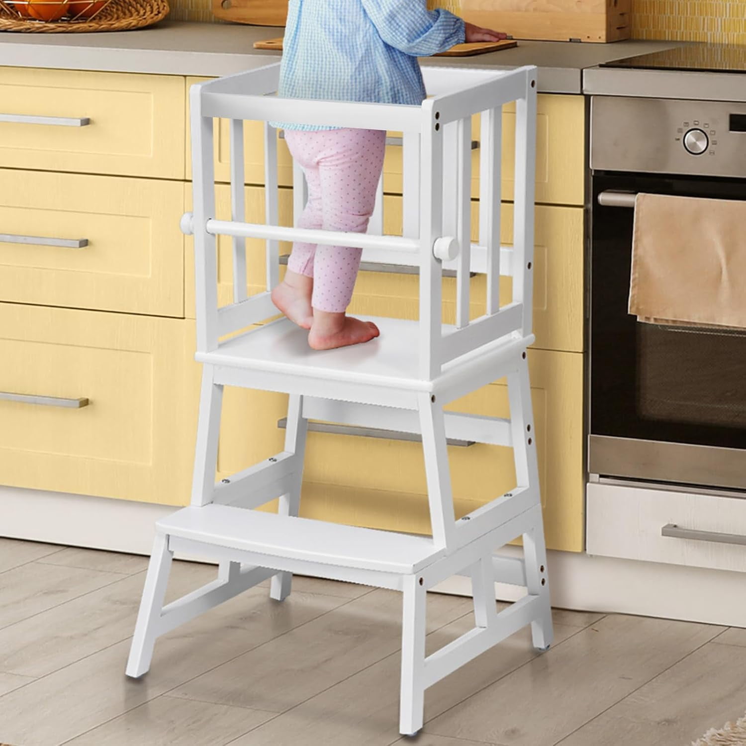 Kids Kitchen Step Stool, Toddler Standing Tower with CPC Certification, Removable Anti-Drop ...