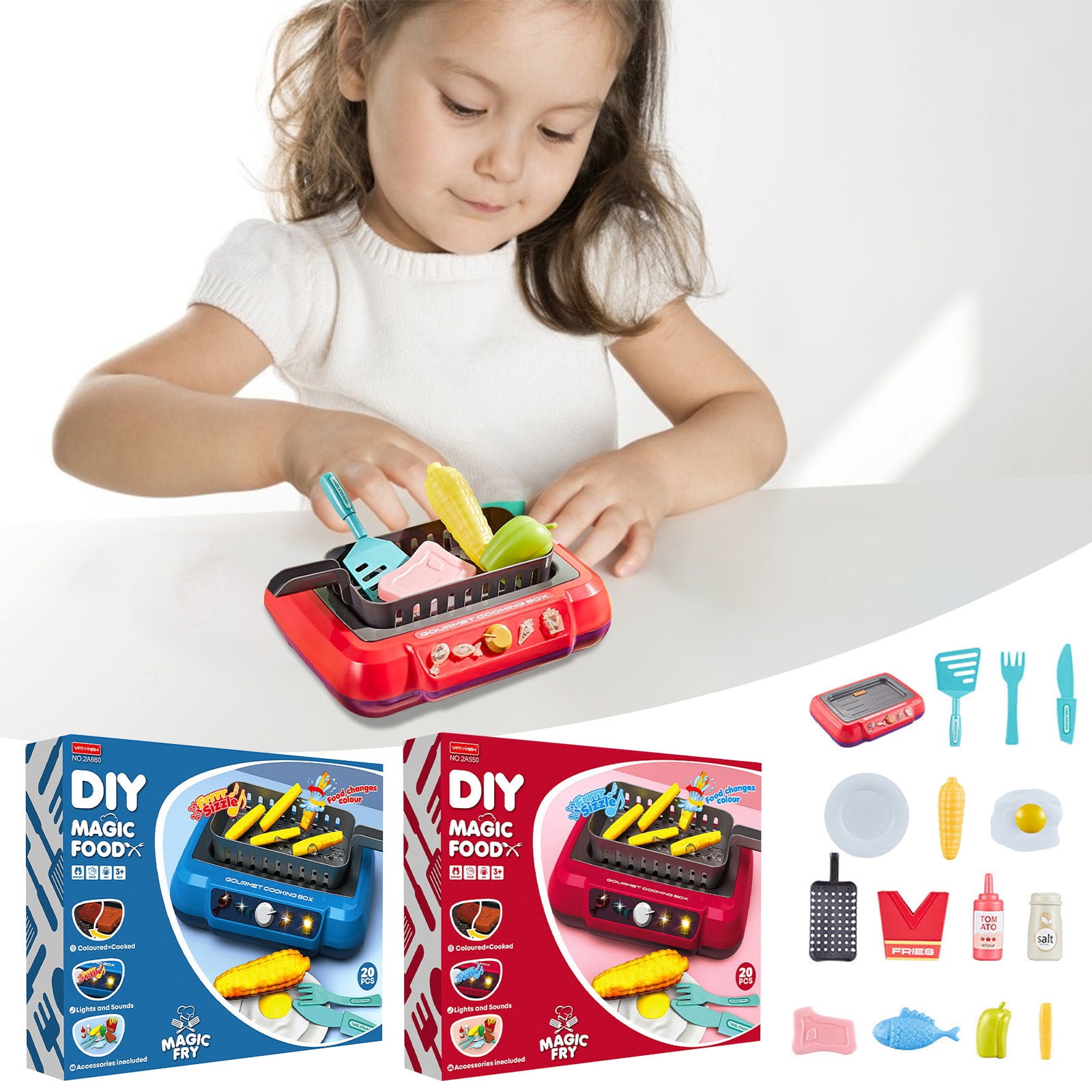 Kids Kitchen Toy under $5! Xqxayjr Kids Pretend Play Induction Cooktop ...
