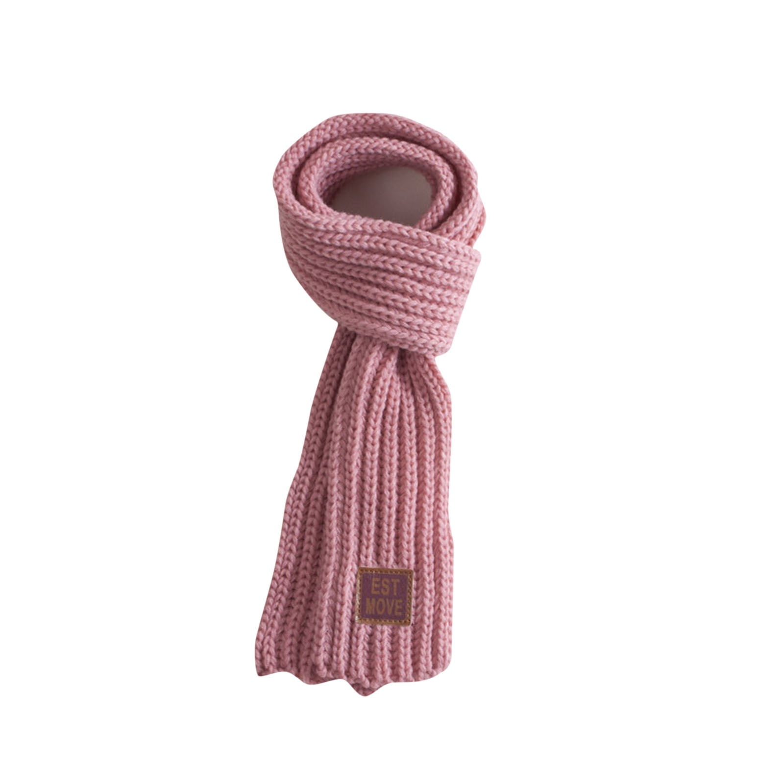 Kids Knitted Scarf Fashion Solid Color Lightweight Soft Wrap Neck ...