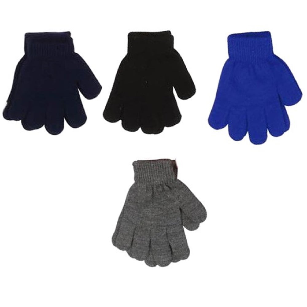 Kids Korner Girl's Stretch Children's Magic Gloves 4-Pack Size: Kids ...