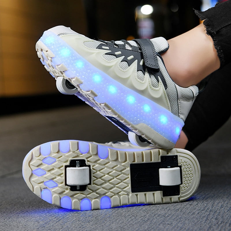 Kids LED Roller Skate Shoes with Wheel Light up Roller Shoes Kids ...