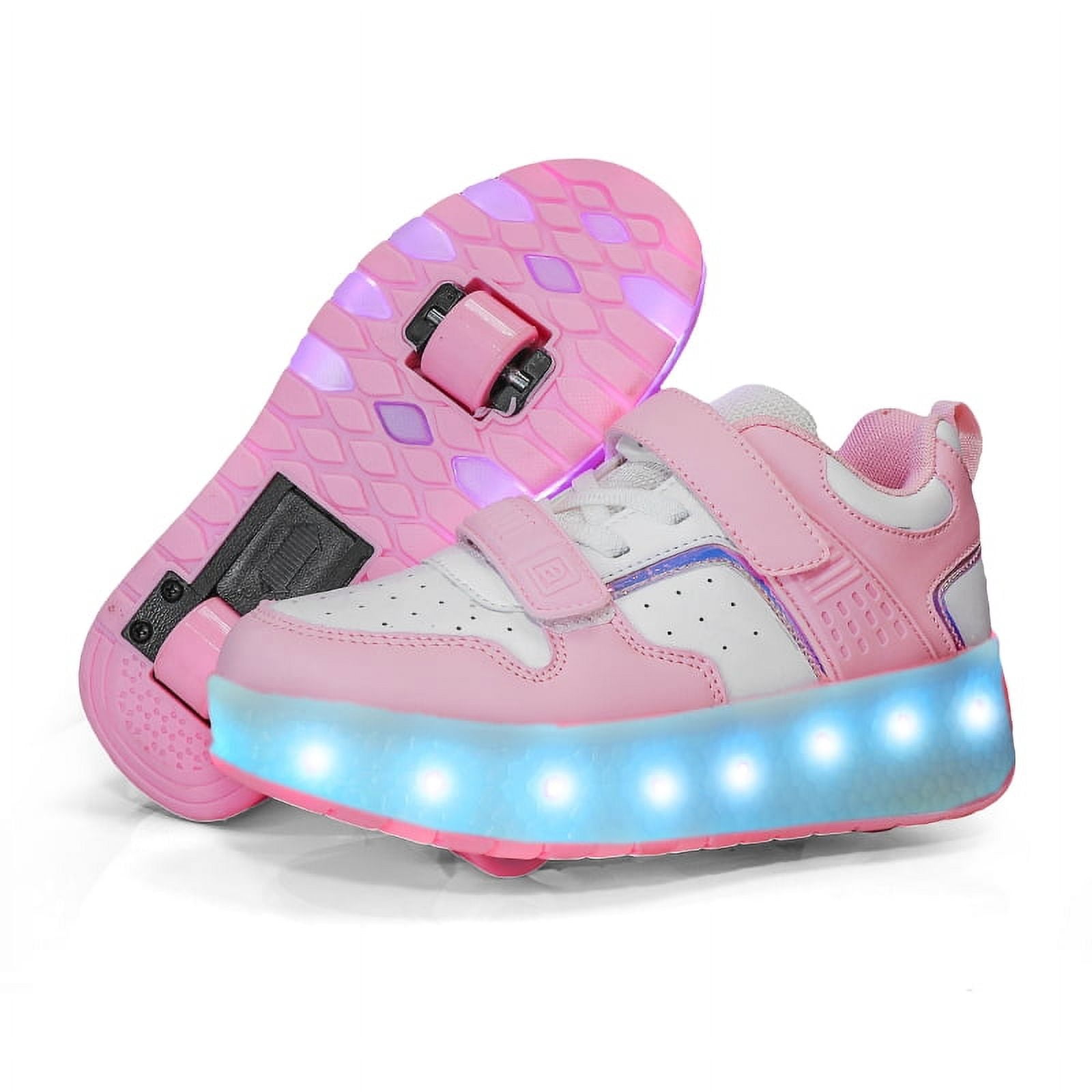 Kids LED Roller Skate Shoes with Wheel Light up Roller Shoes Kids ...