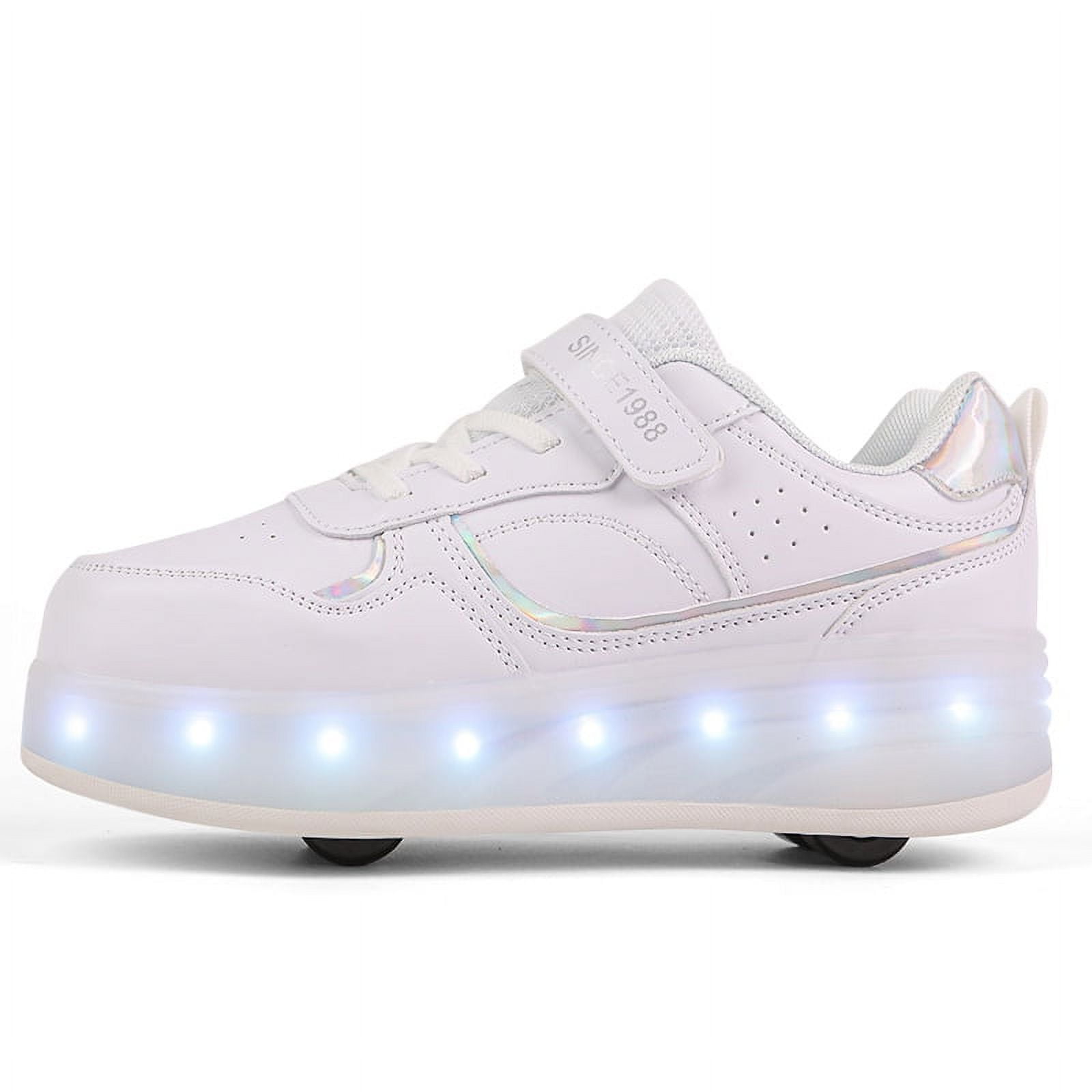 Kids LED Roller Skate Shoes with Wheel Light up Roller Shoes Kids ...
