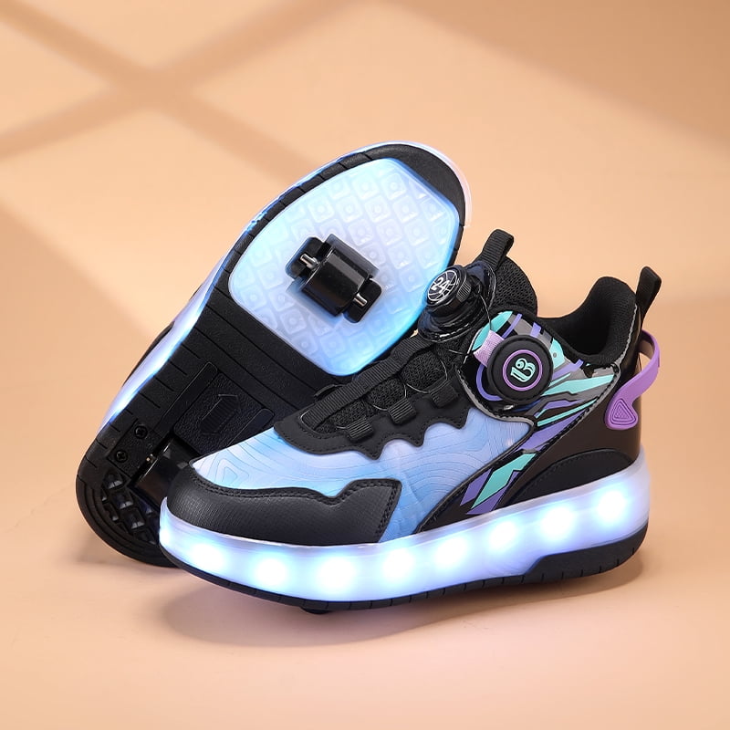 Kids LED Roller Skate Shoes with Wheel Light up Roller Shoes Kids ...