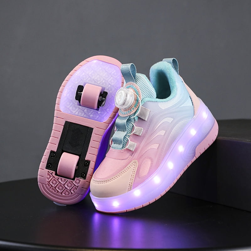 Kids LED Roller Skate Shoes with Wheel Light up Roller Shoes Kids ...