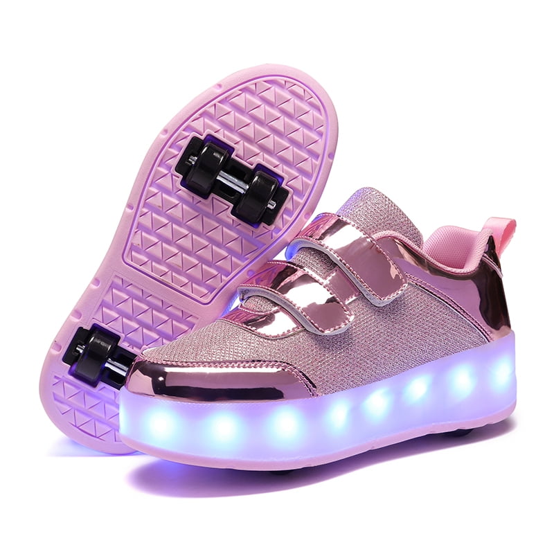 Kids LED Roller Skate Shoes with Wheel Light up Roller Shoes Kids ...