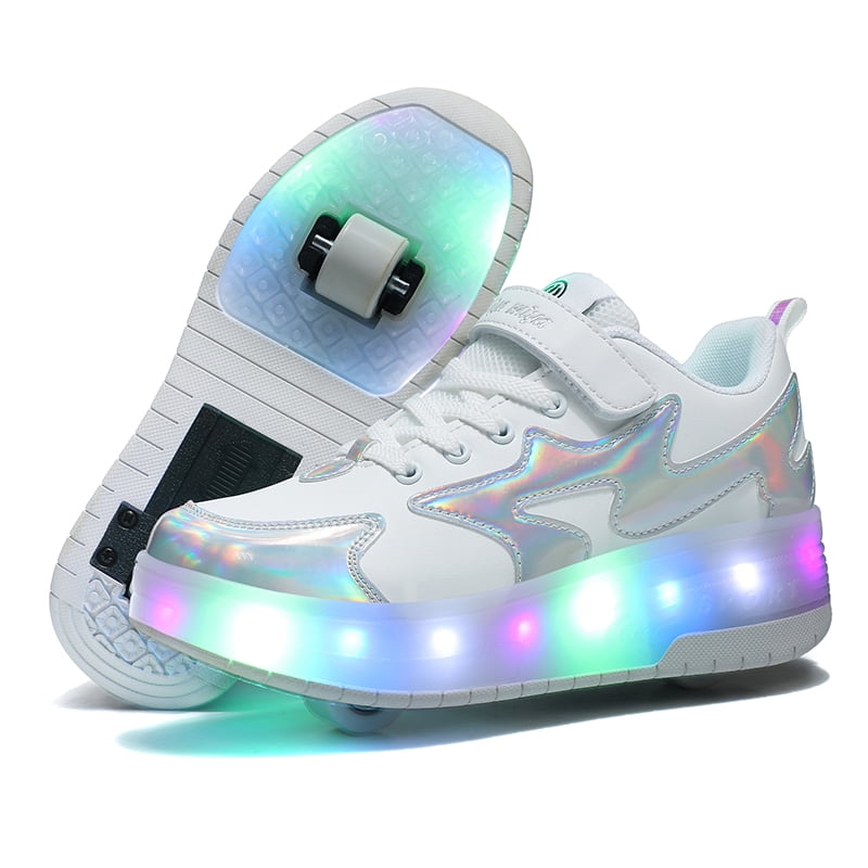 Kids LED Roller Skate Shoes with Wheel Light up Roller Shoes Kids ...