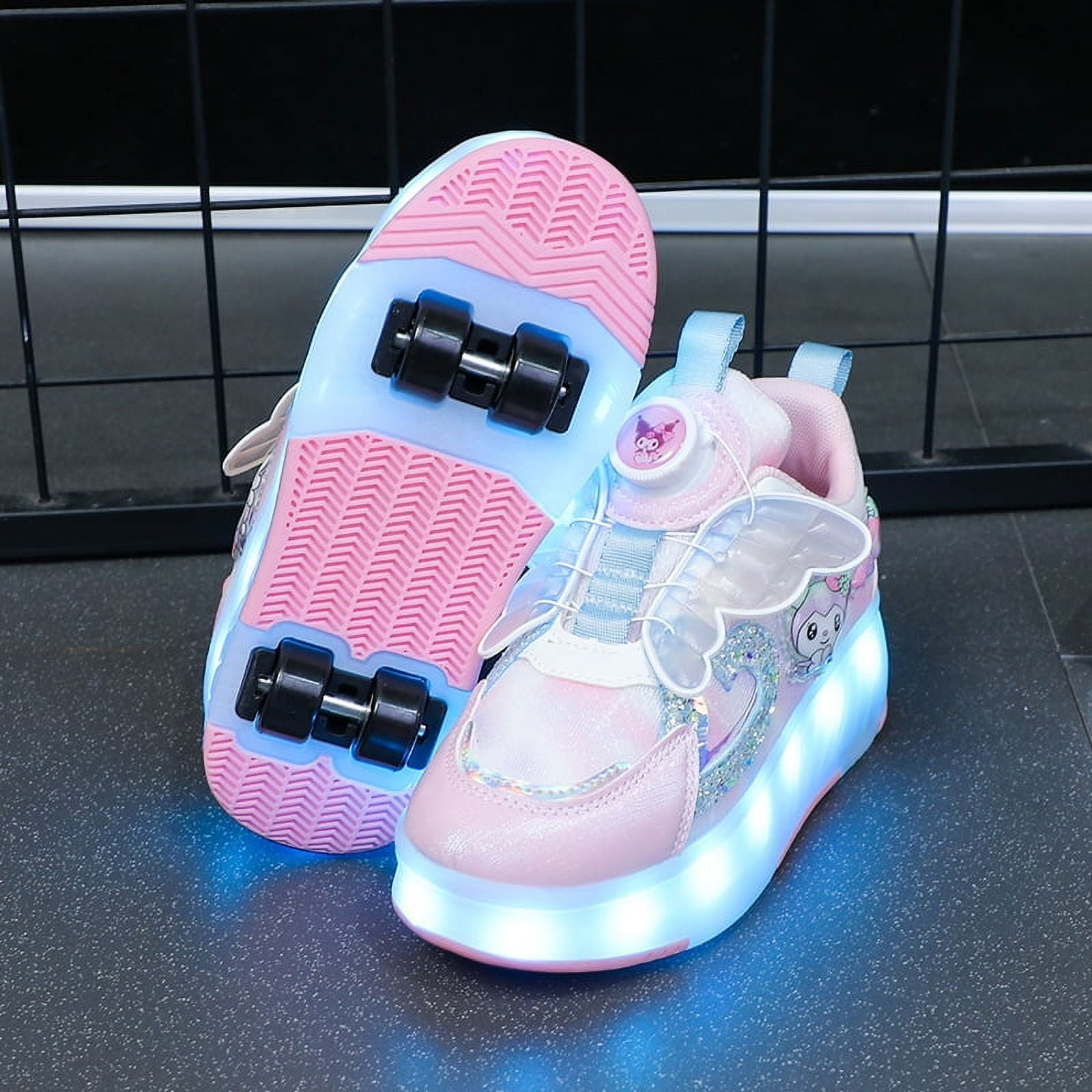 Kids LED Roller Skate Shoes with Wheel Light up Roller Shoes Kids ...