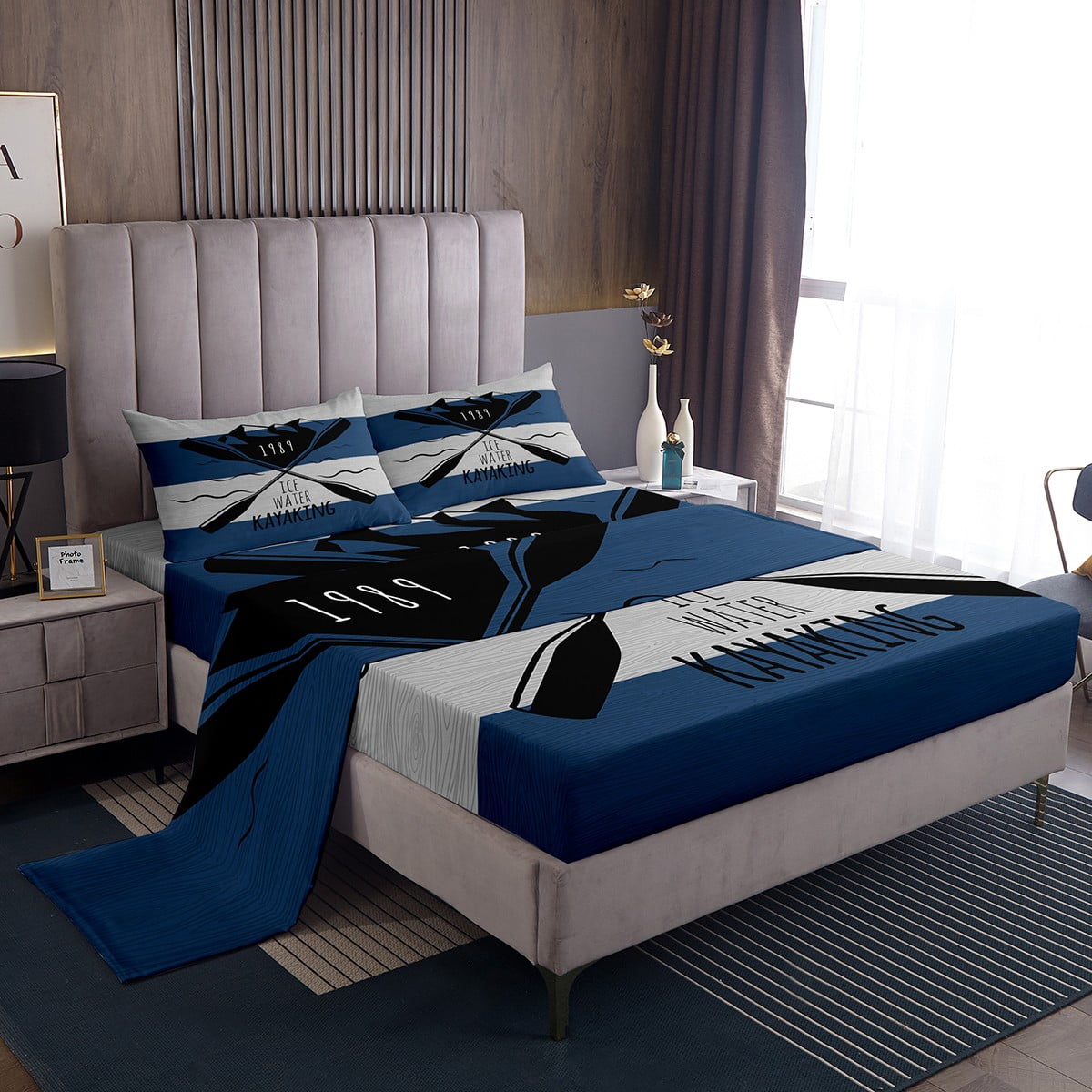 Lake Theme Sheet Set Lake House Decor Sheets, Rustic Farmhouse Print ...