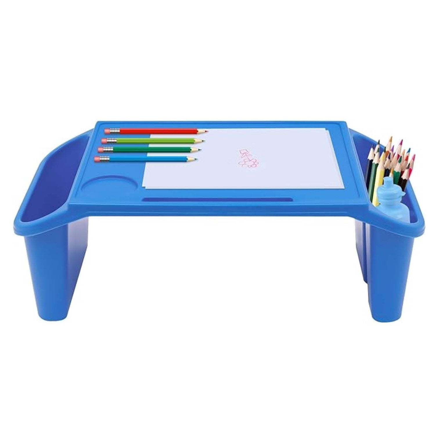 Kids Lap Desk Tray Set of 6, Portable Activity Table, Stackable Plastic ...