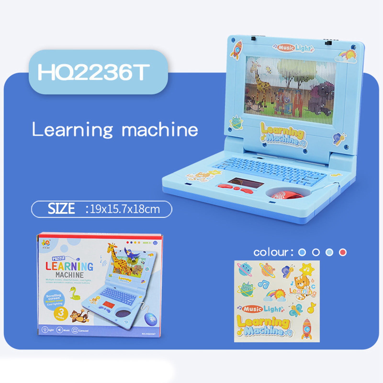 Kids Learning Laptop, Plastic High Simulation Educational Toddler ...