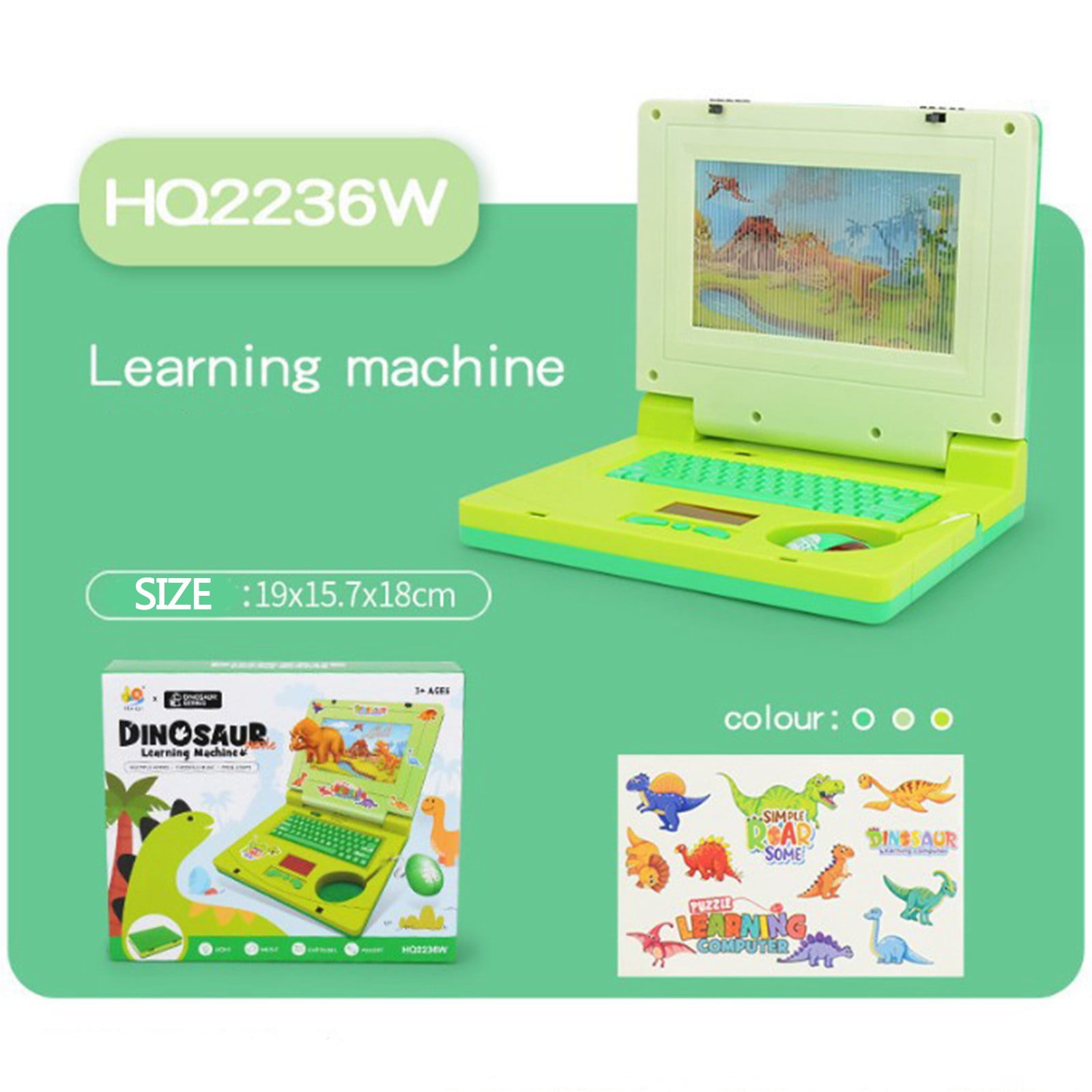 Kids Learning Laptop, Plastic High Simulation Educational Toddler ...