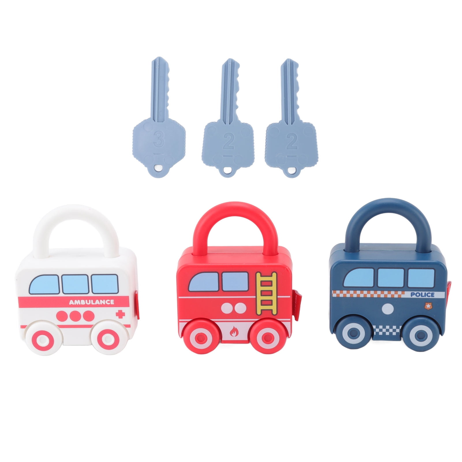Kids Learning Locks Slideable Car Shape Children's Learning Lock with ...