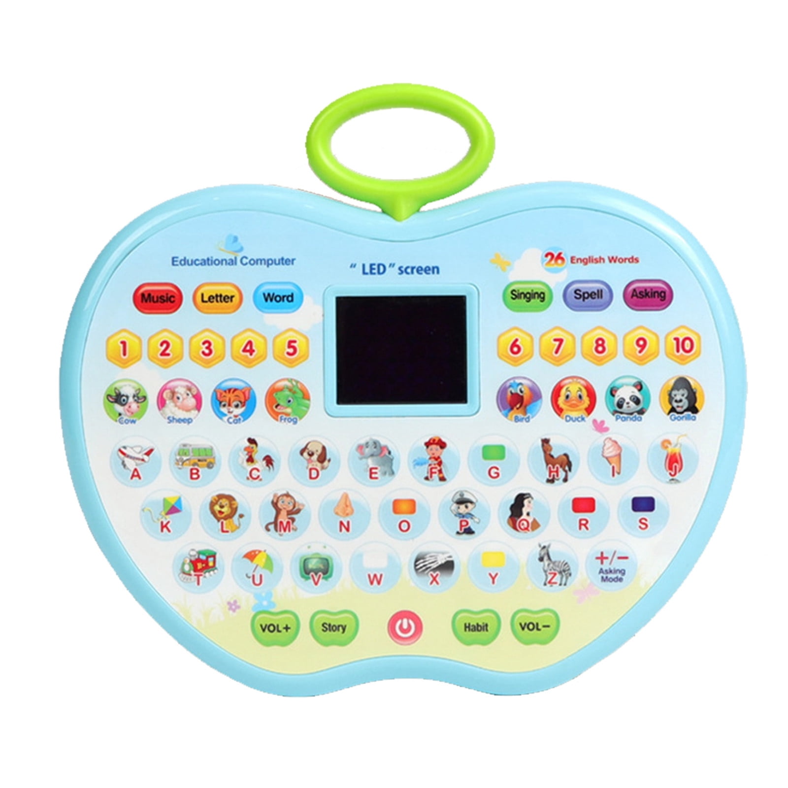 Kids Learning Pad/Tablet Interactive Toddler Toys with Words Numbers ...