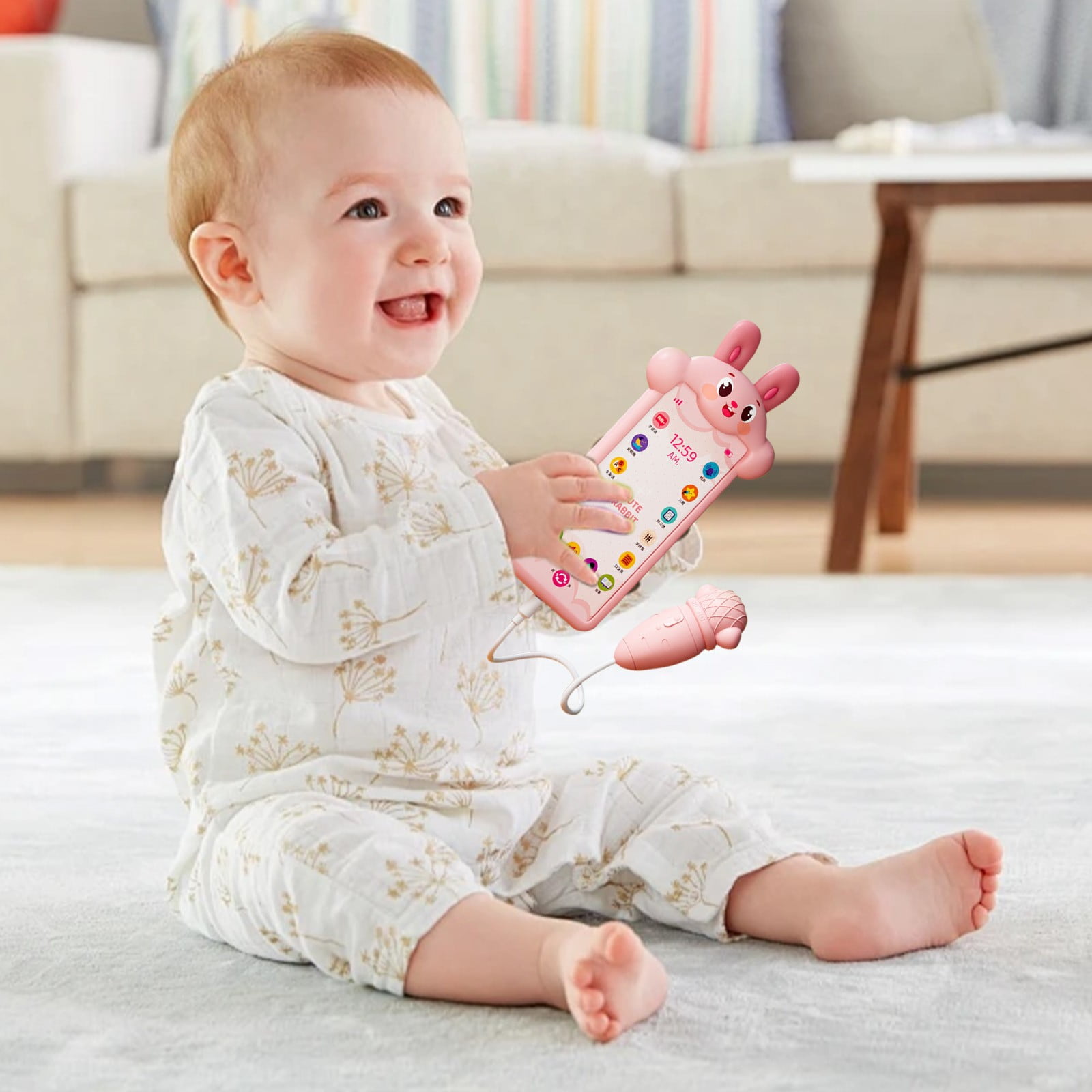 Kids Learning Phone Toy with 4800+ Activities, Educational Button Press ...